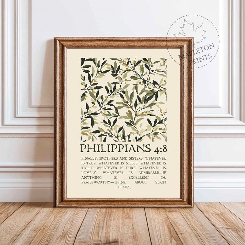 Philippians 4 8 - Etsy
