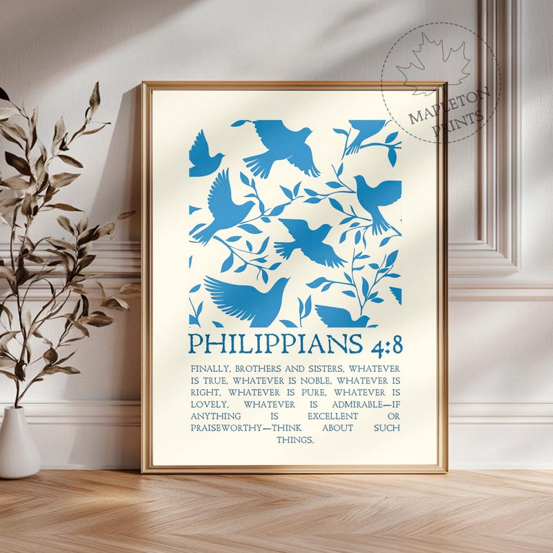 Philippians 4 8 - Etsy