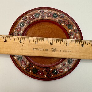 Hand Carved Decorated Small Wood Trencher Plate - Etsy