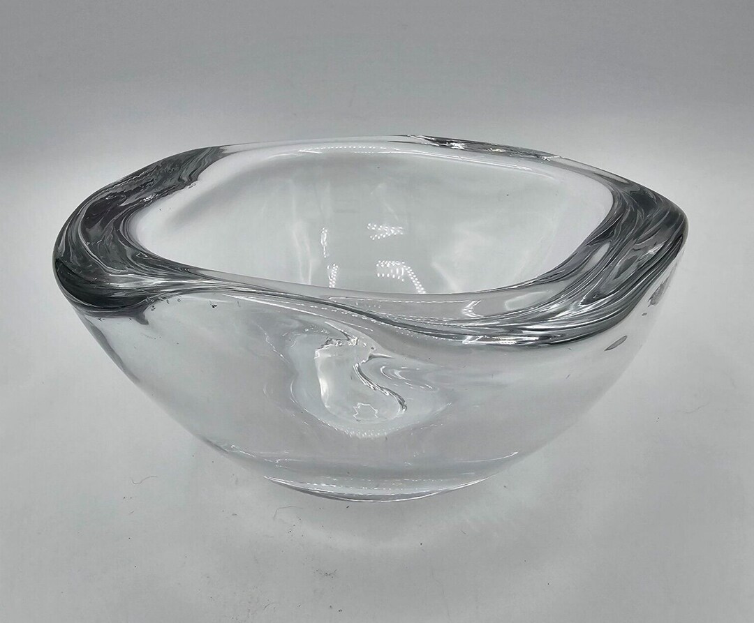 Handblown Clear Glass Square Dish Murano Style - Etsy