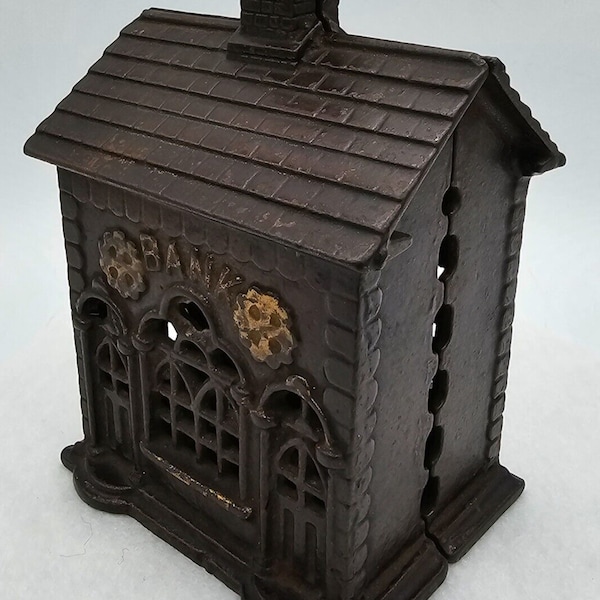 Antique Cast Iron Bank Houses - Etsy