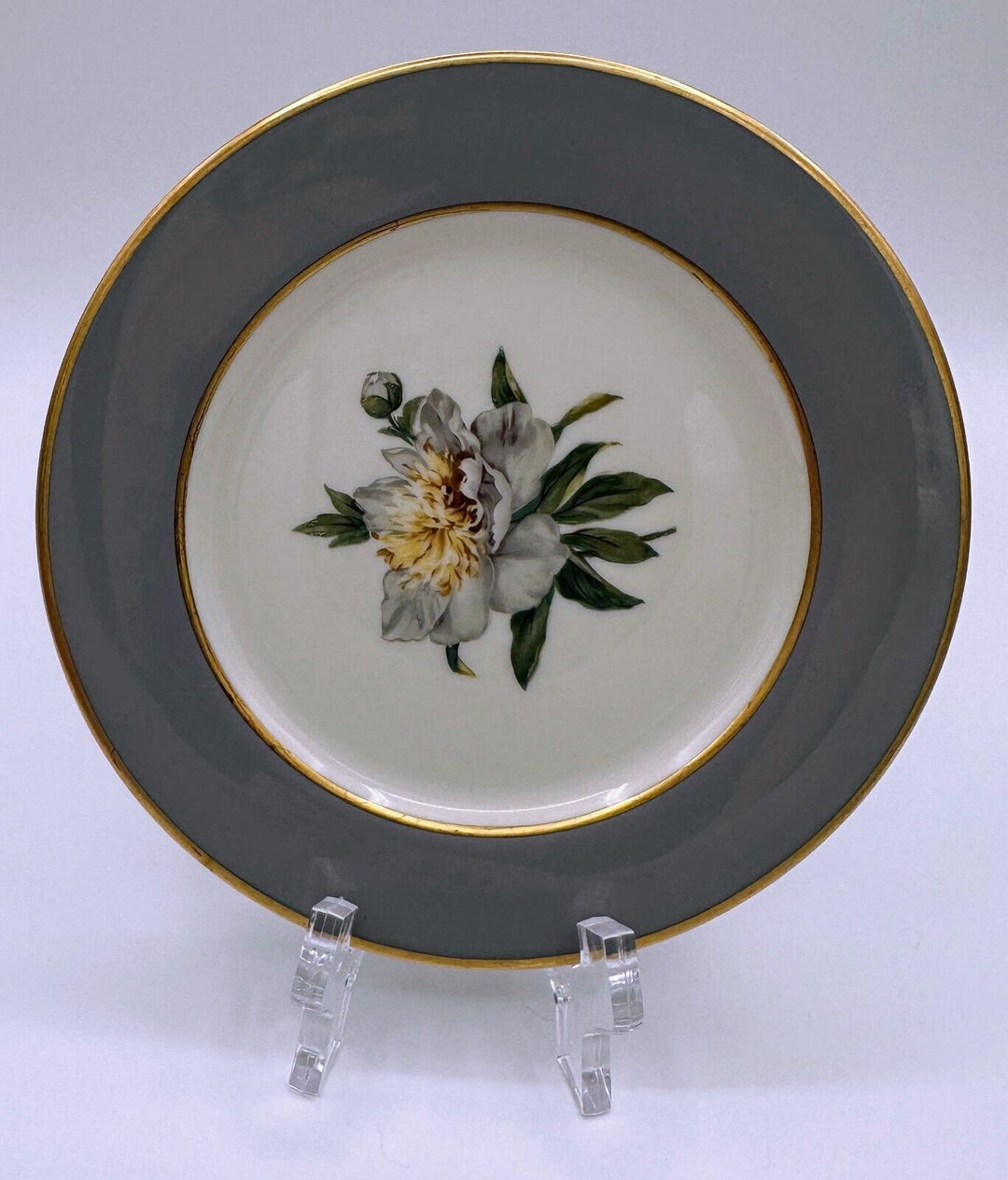 Golden Peony Salad Plate Princess China Made in USA Trutone - Etsy