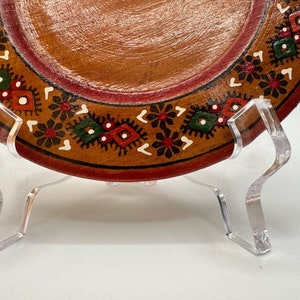 Hand Carved Decorated Small Wood Trencher Plate - Etsy