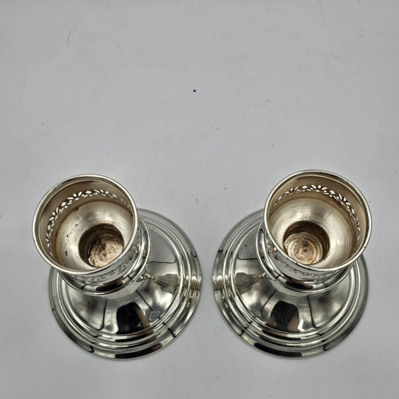 Gorham Silver Co Vintage Candlesticks Pair EP YC 3003 1970s - Etsy