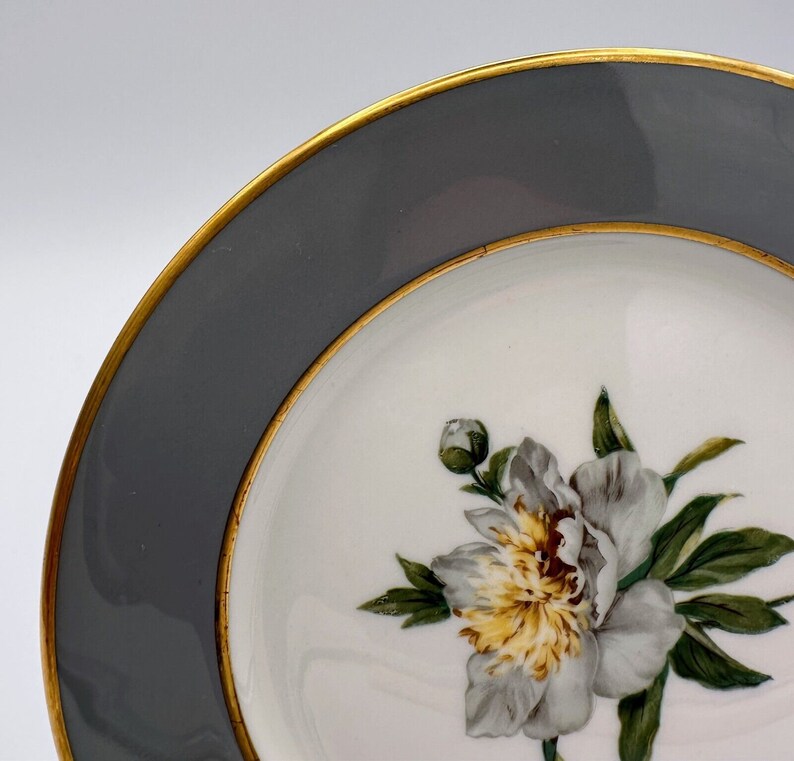 Golden Peony Salad Plate Princess China Made in USA Trutone - Etsy