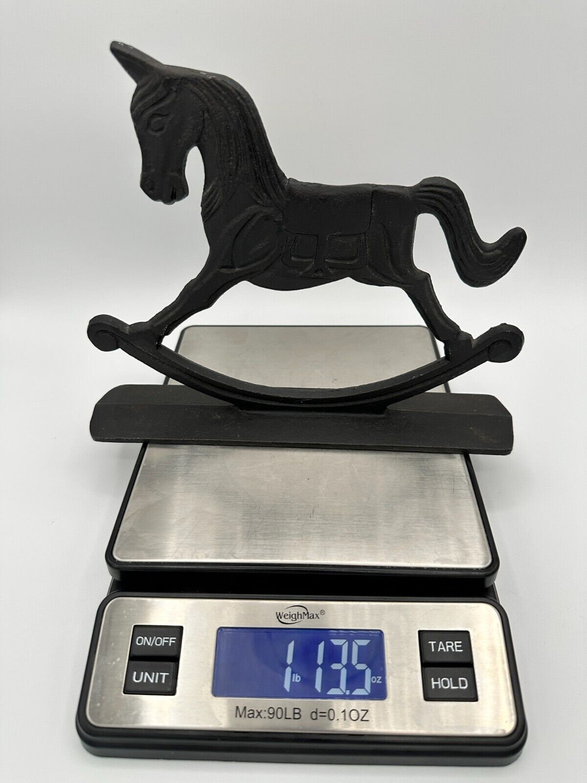 Vintage Cast Iron Rocking Horse - Etsy