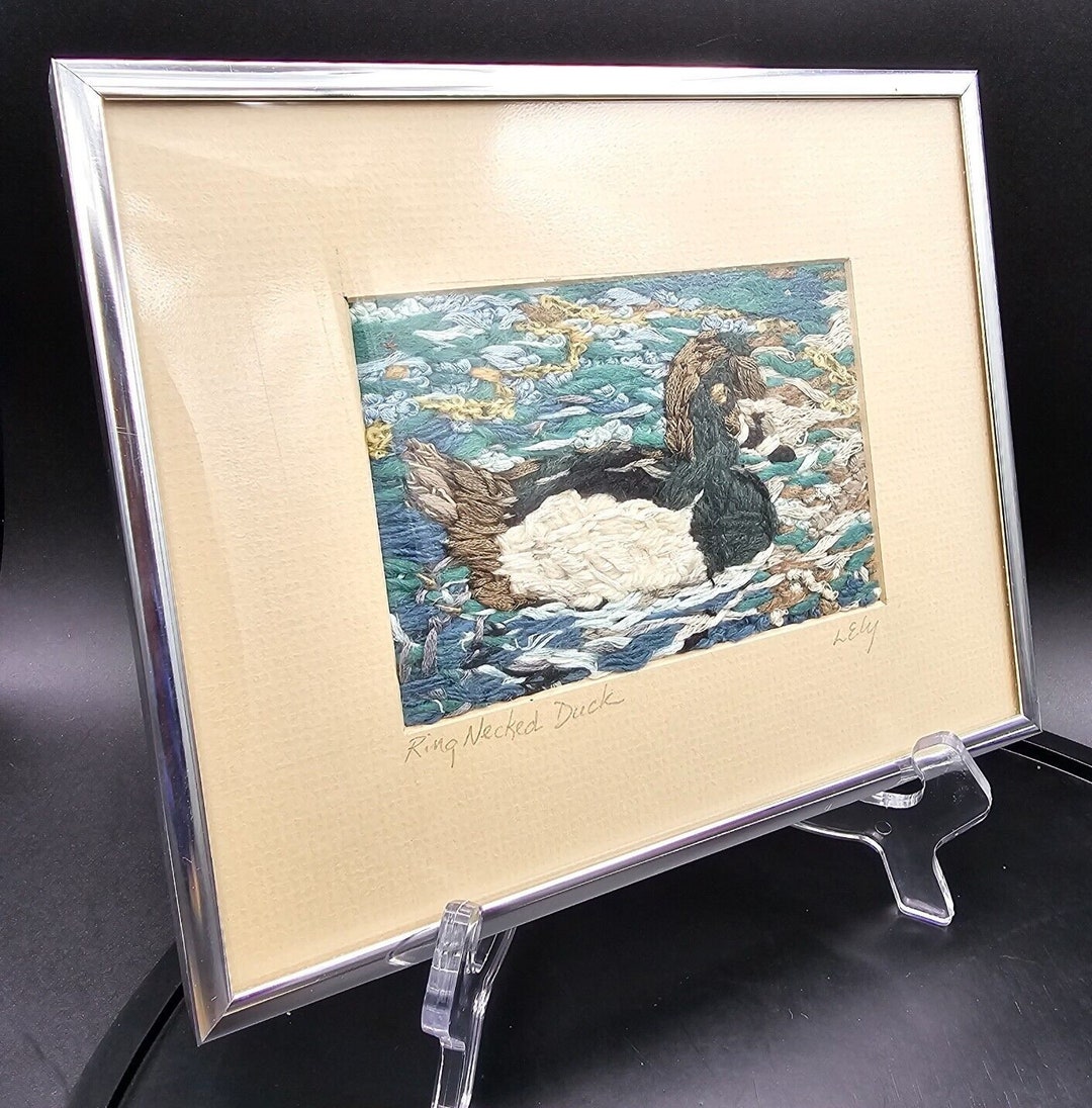 Ring Necked Duck Mixed Media Wall Art Signed Linda Ely - Etsy
