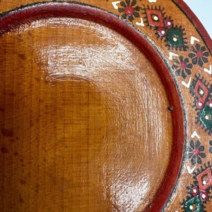 Hand Carved Decorated Small Wood Trencher Plate - Etsy