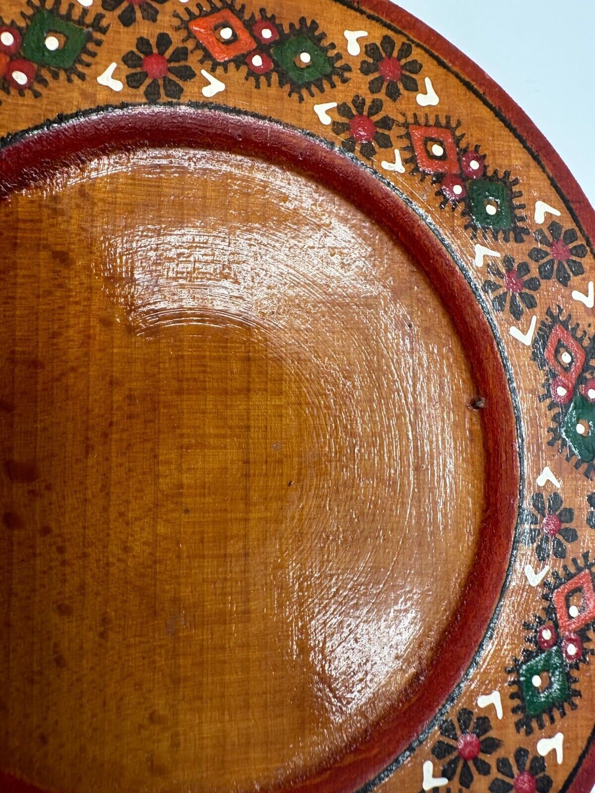 Hand Carved Decorated Small Wood Trencher Plate - Etsy