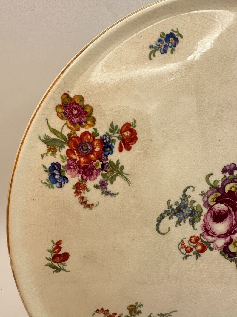 Floral Cake Plate 4478 by Romarco Ware Made in England - Etsy