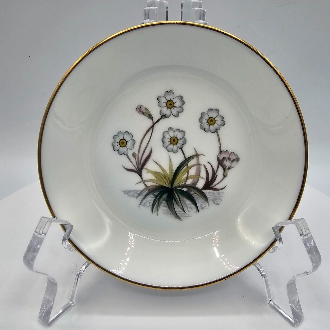 Royal Worcester Porcelain Gold Trim Flower Coaster Dish Style 51 - Etsy