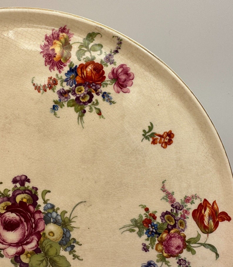 Floral Cake Plate 4478 by Romarco Ware Made in England - Etsy