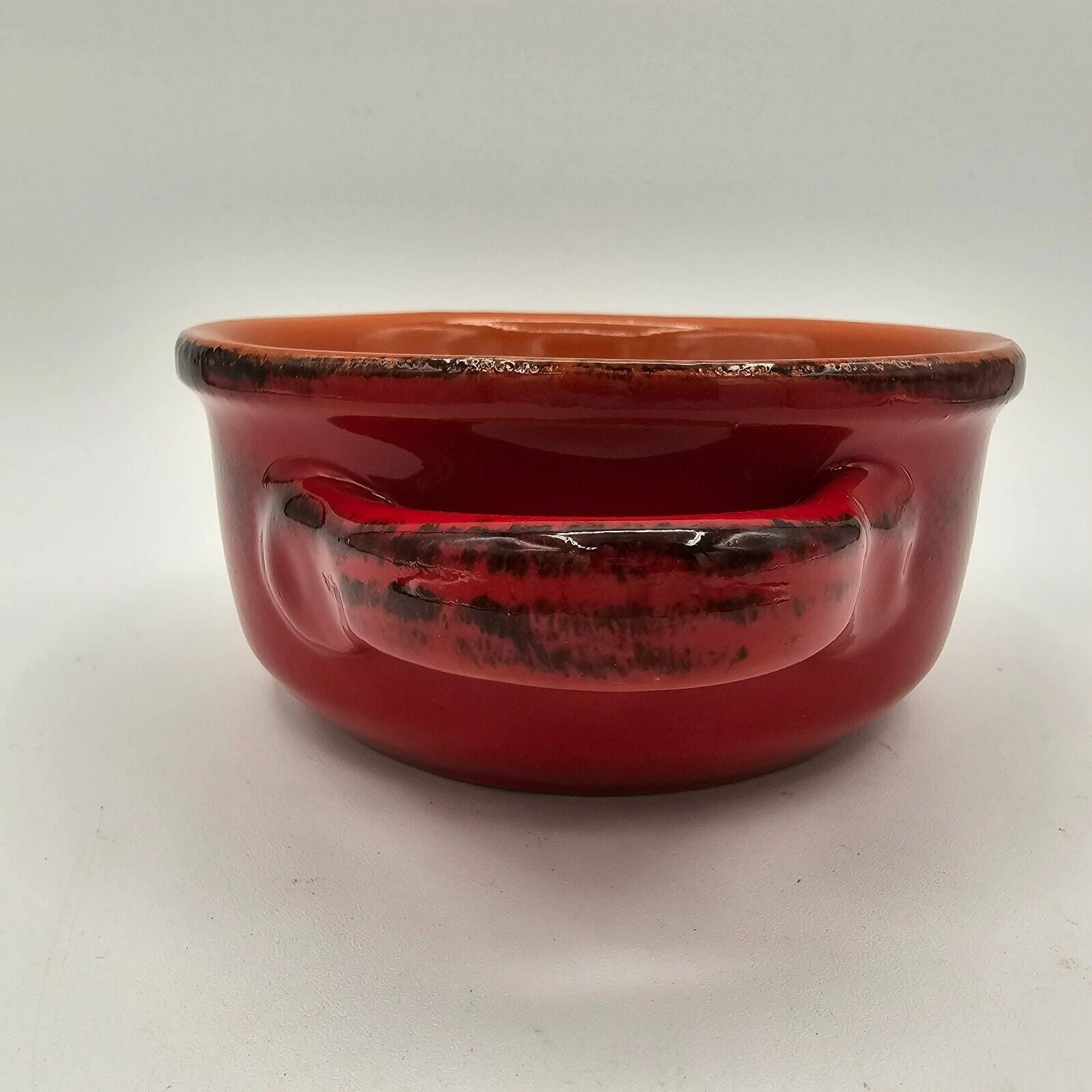 De Silva Pottery Terra Cotta Pottery Glazed Casserole Soup Bowl Made in ...