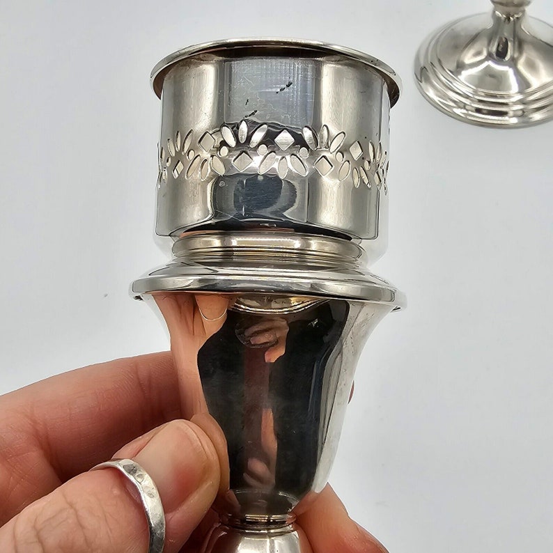 Gorham Silver Co Vintage Candlesticks Pair EP YC 3003 1970s - Etsy