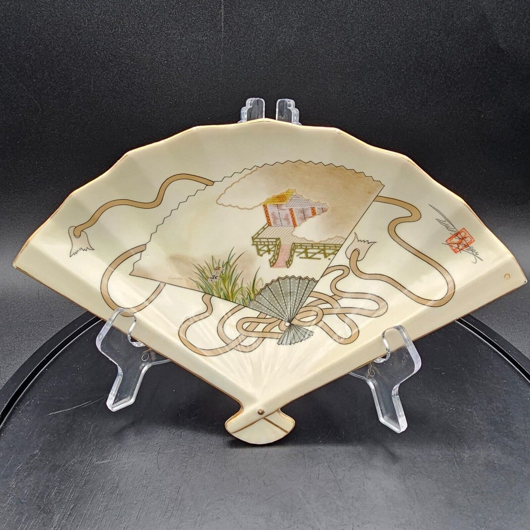 Japanese Sensu Ceramic Fan - Etsy