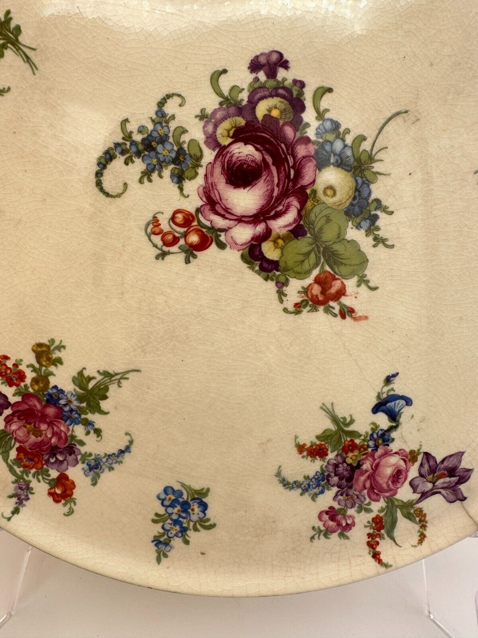 Floral Cake Plate 4478 by Romarco Ware Made in England - Etsy