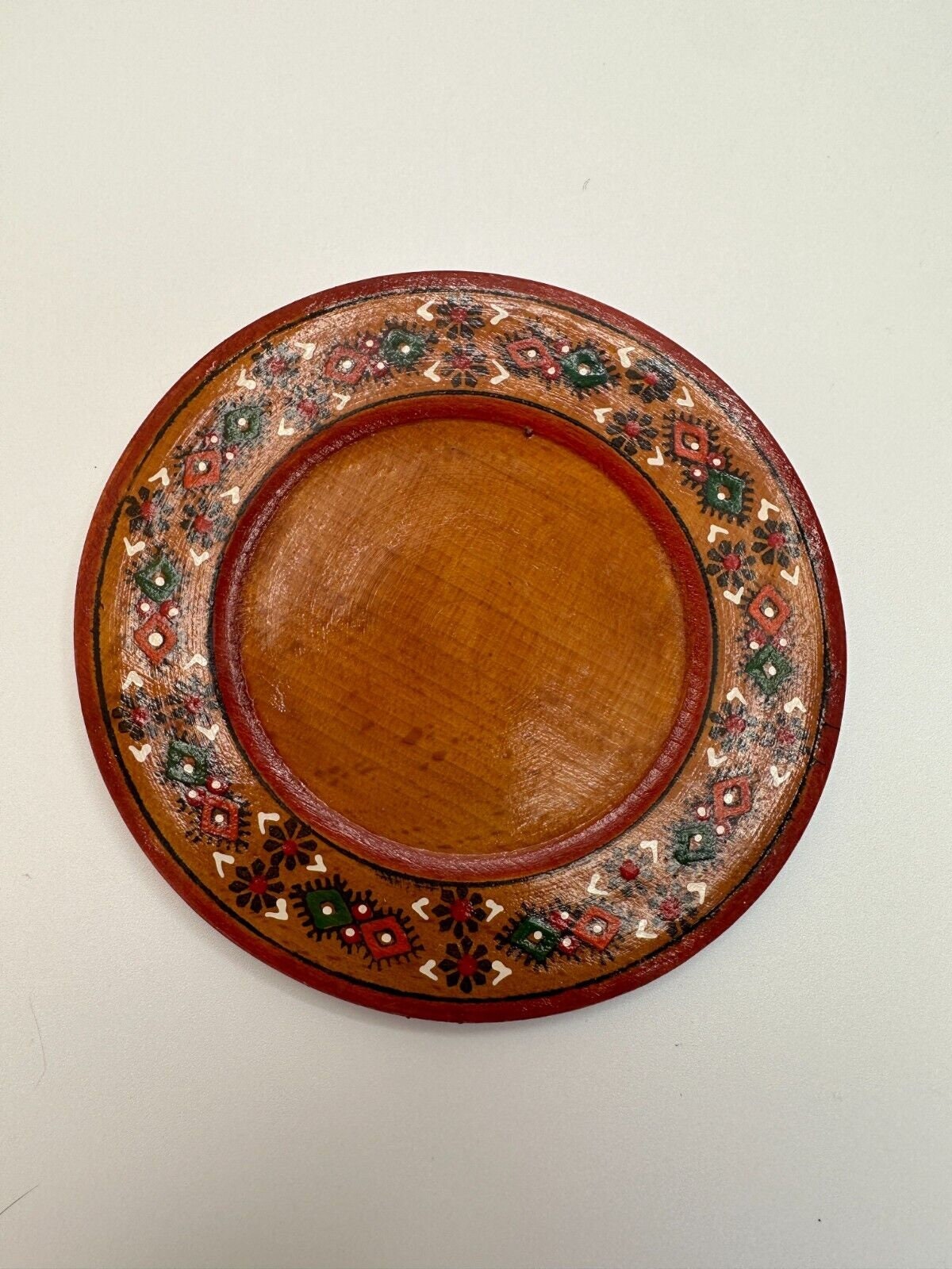 Hand Carved Decorated Small Wood Trencher Plate - Etsy