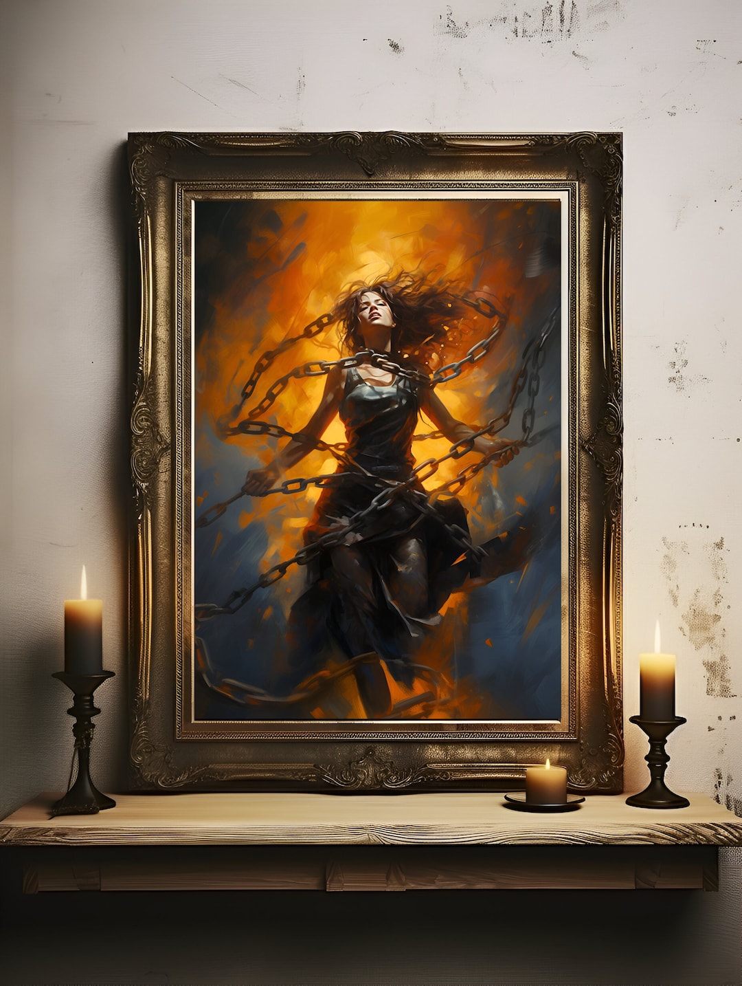 Breaking Free Art Print, Empowerment Wall Art, Female Strength Poster ...