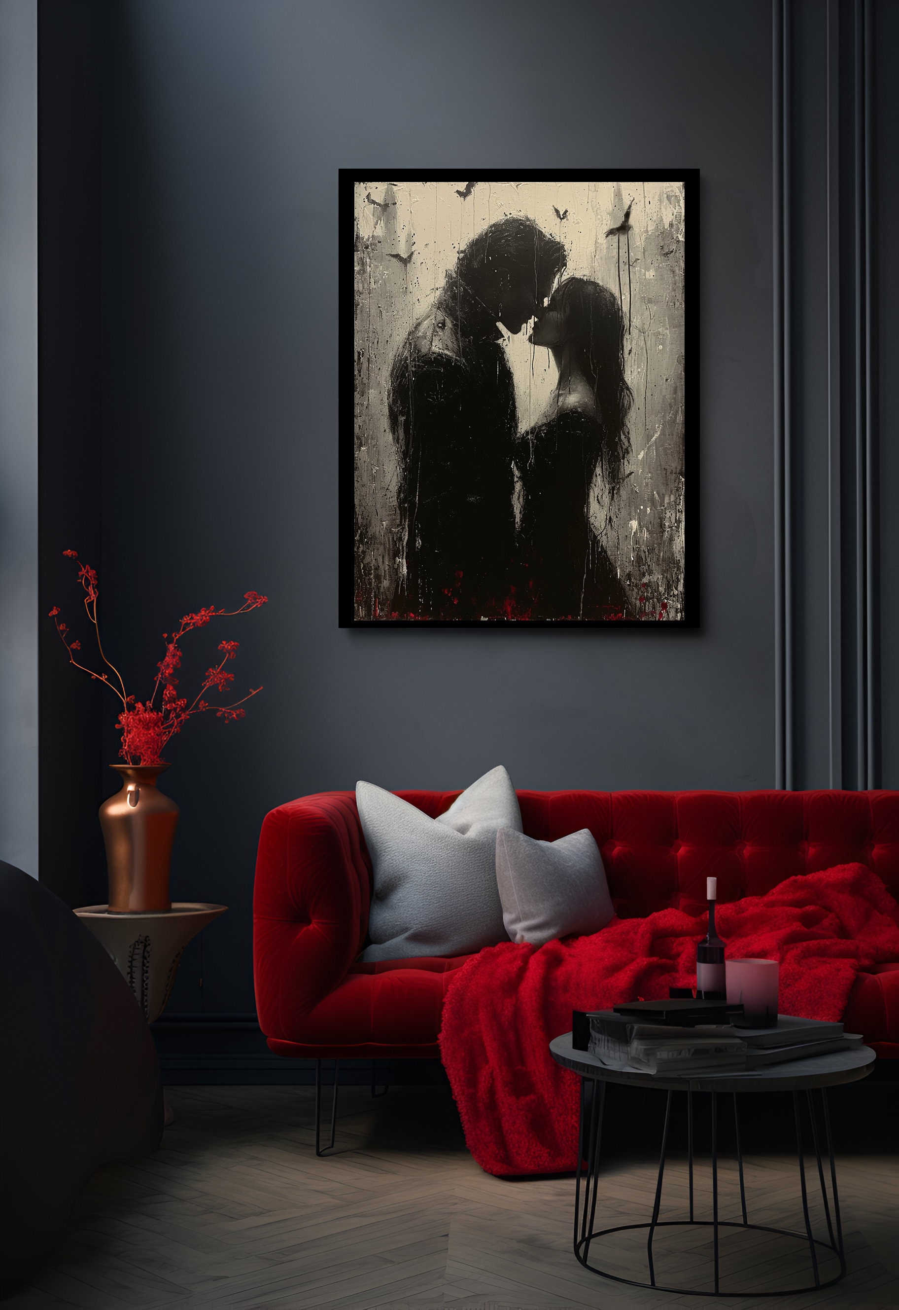 A Gothic Rendezvous, Dark Romance, Gothic Valentines, Gothic Gift, Dark ...
