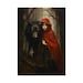 Little Red Riding Hood Print, Big Bad Wolf, Red Riding Hood Poster ...