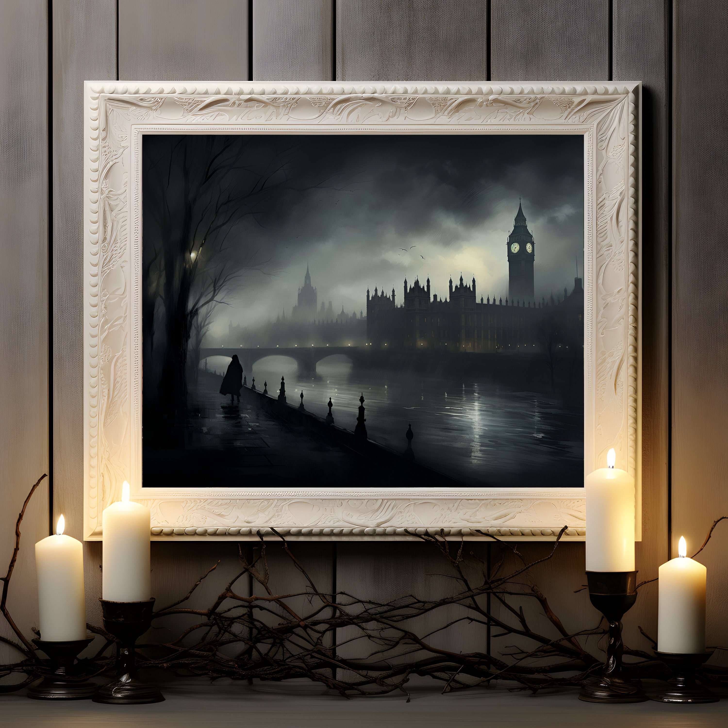 Victorian London Print, London Poster, London Cityscape, London Skyline ...