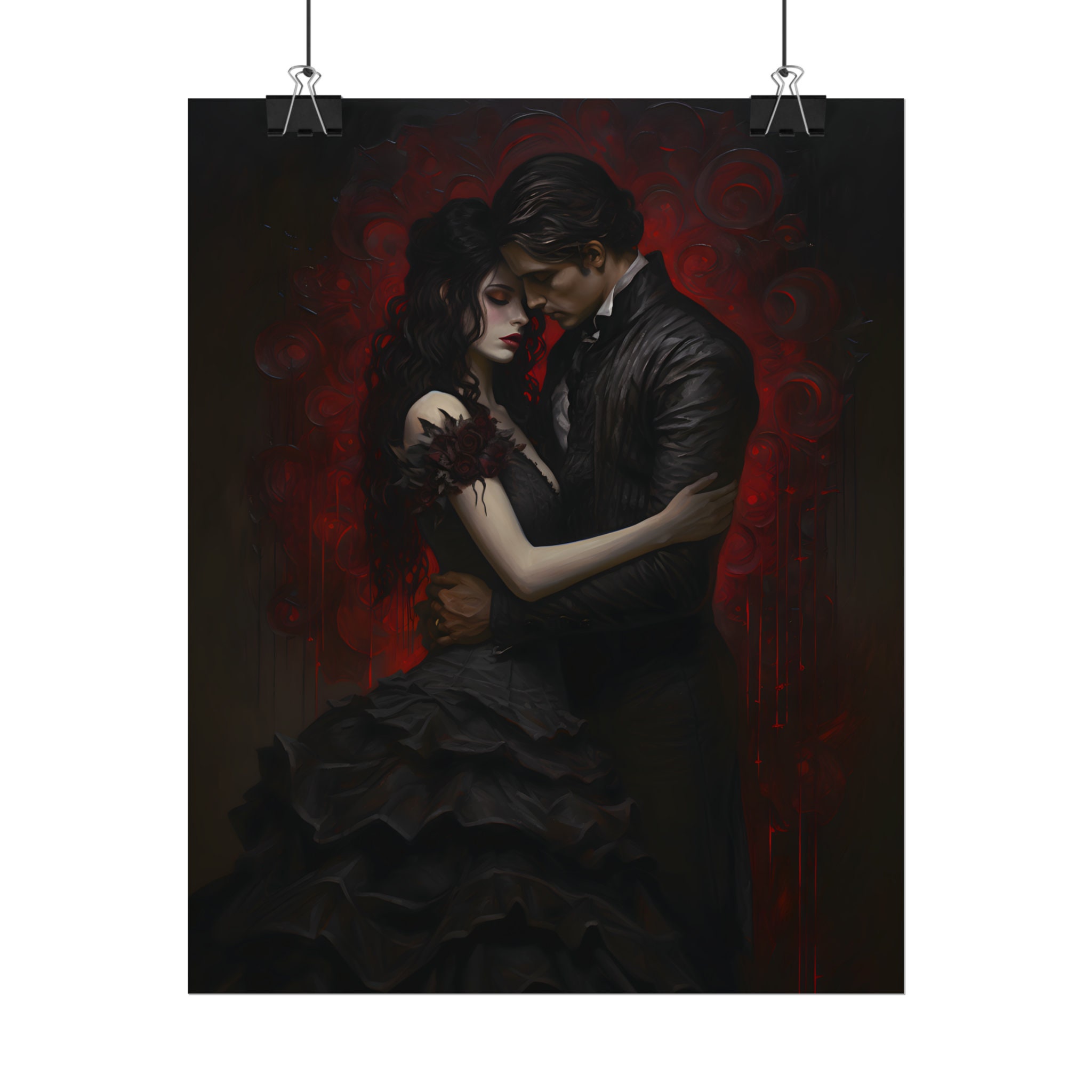 Eternal Embrace, Dark Romance, Gothic Valentines, Gothic Gift, Dark ...