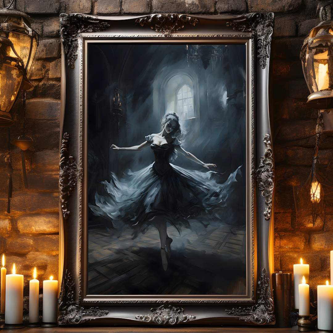 Gothic Ballerina, Vintage Poster, Art Poster Print, Dark Academia ...