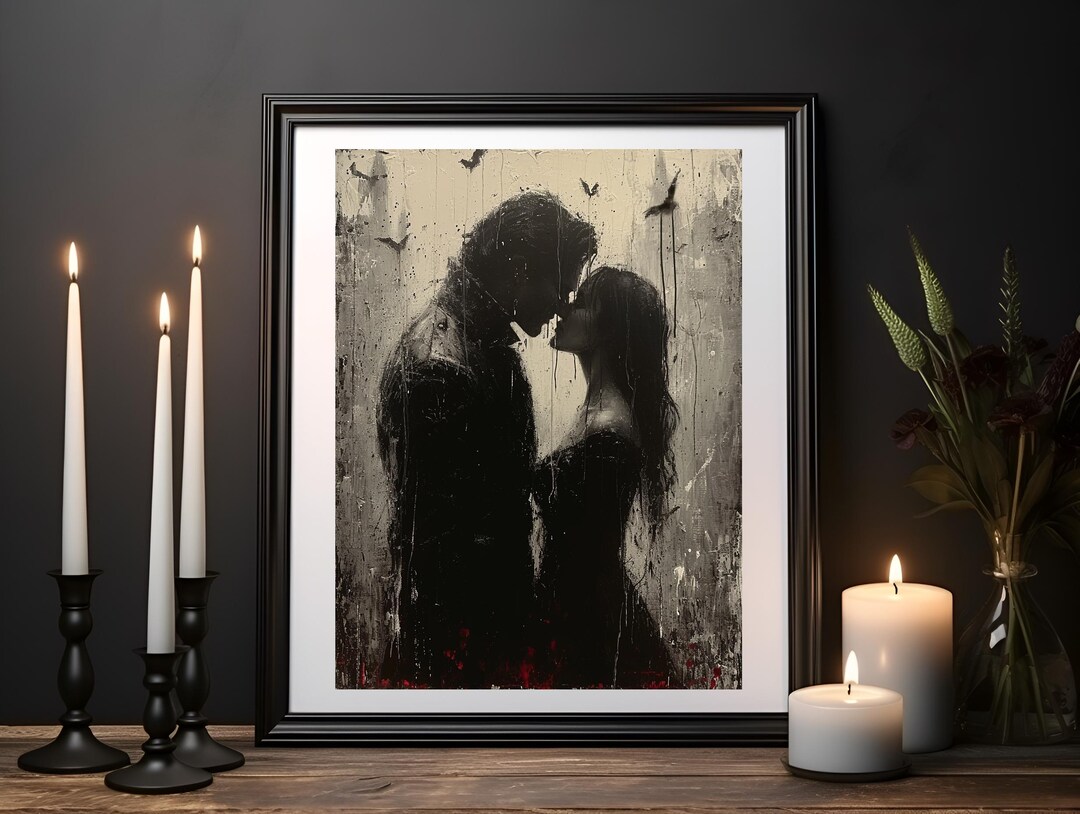 A Gothic Rendezvous, Dark Romance, Gothic Valentines, Gothic Gift, Dark ...