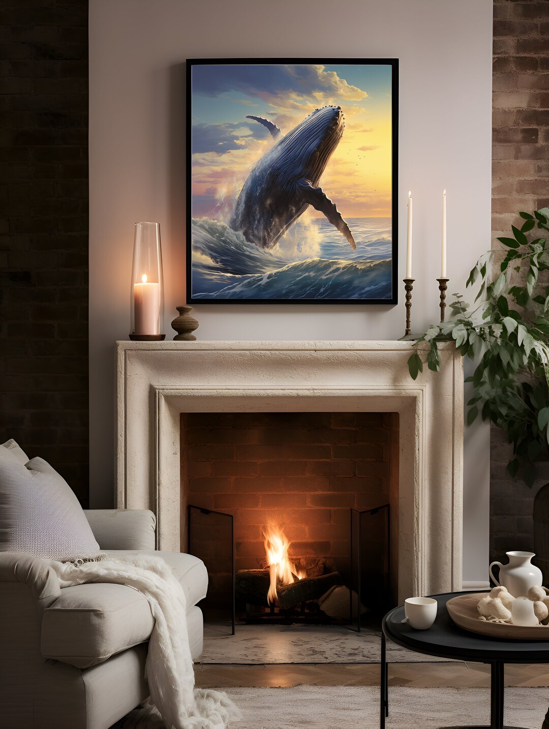 Humpback Whale Poster, Epic Whale Print, Gift for Whale Lovers, Amazing ...