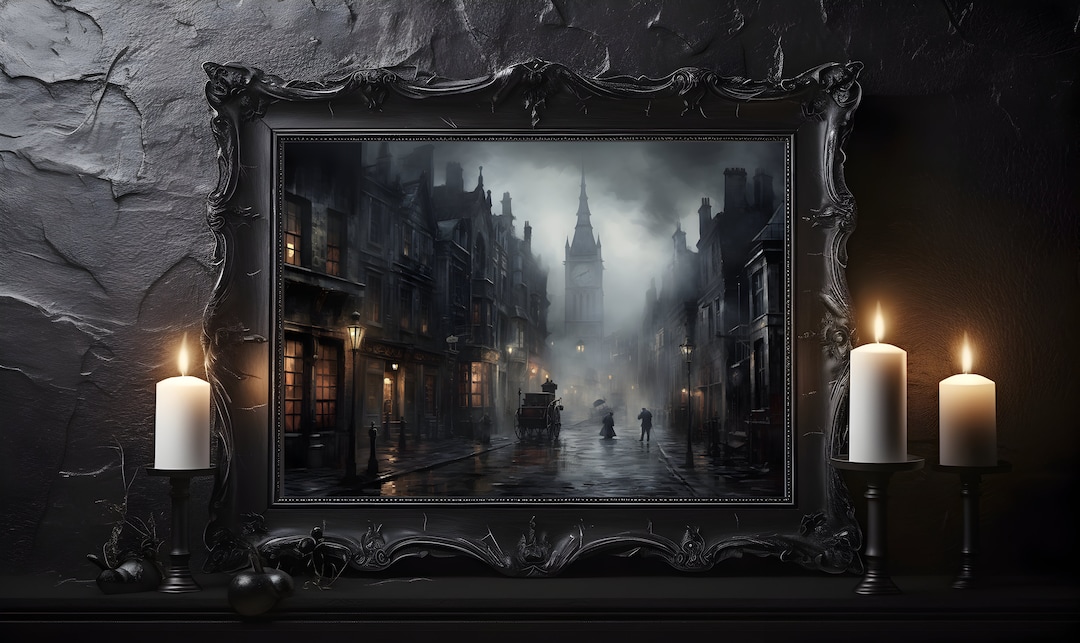 Victorian London Print, London Poster, London Cityscape, London Skyline ...