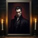 Victorian Vampire Poster, Gothic Home Decor, Oil Painting Art Print ...