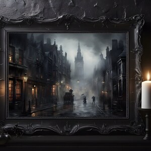 Victorian London Print, London Poster, London Cityscape, London Skyline ...