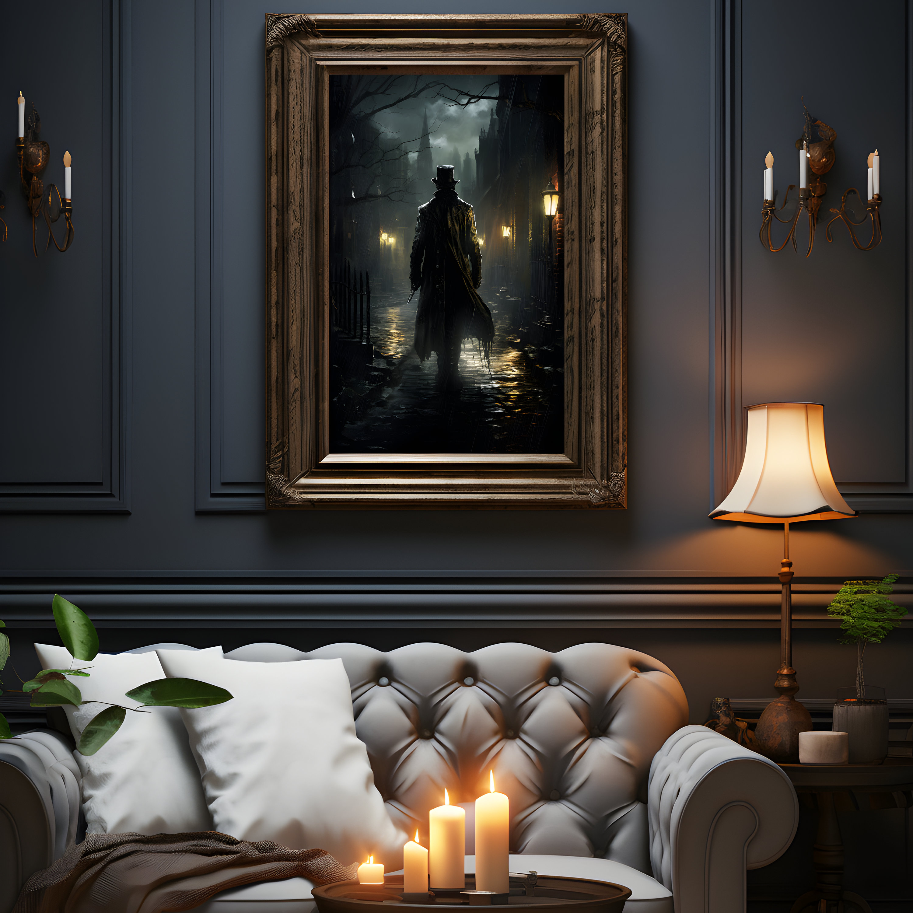 Jack the Ripper, Gothic Art Print, Victorian Style Poster, Gothic Gift ...