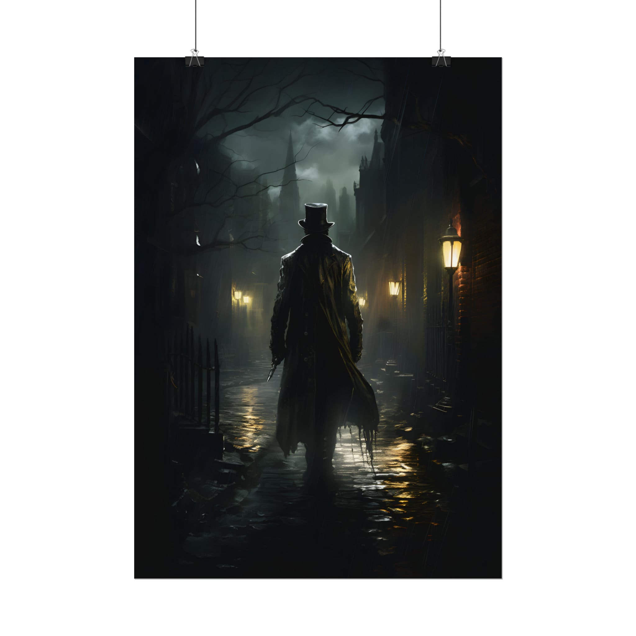 Jack the Ripper, Gothic Art Print, Victorian Style Poster, Gothic Gift ...