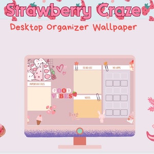 Strawberry Craze-desktop Organizer - Etsy