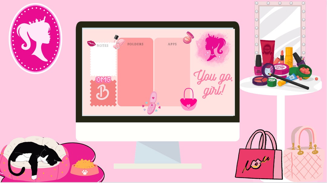 Barbie Girl-desktop Organizer - Etsy