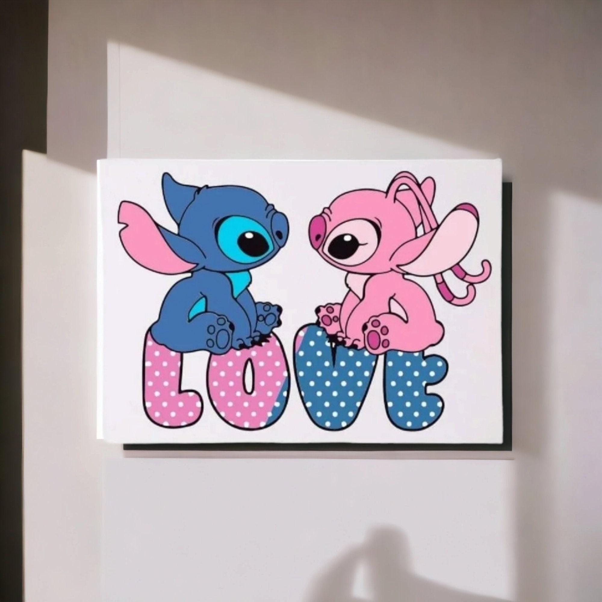 Lilo and Angel Canvas. Lilo and Stitch. Wall Canvas. - Etsy UK