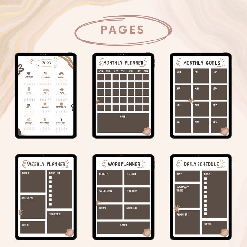 Digital Planner, All-in-one Digital Planner, Undated Planner ...