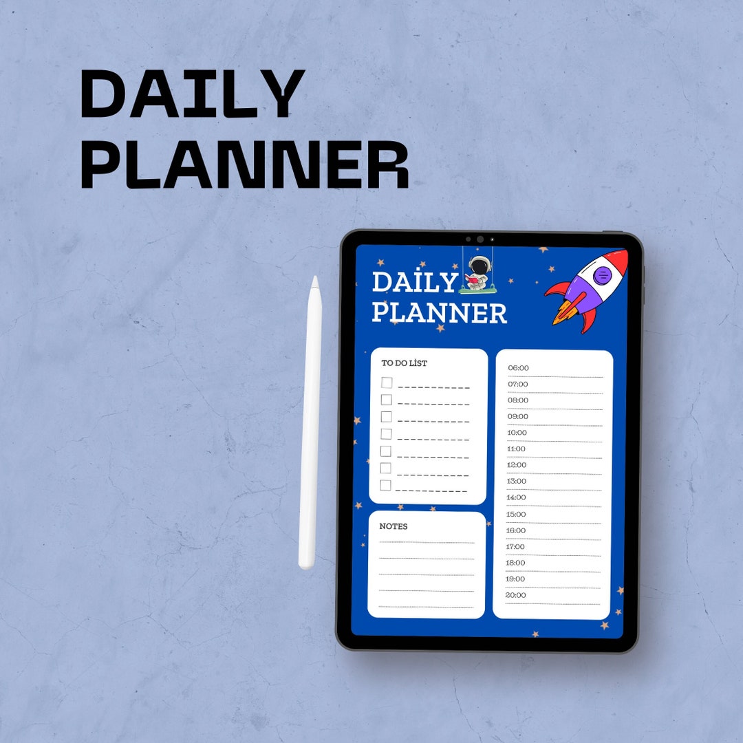 Daily Planner, One Page Planner,one Page Daily Planner,goodnotes ...
