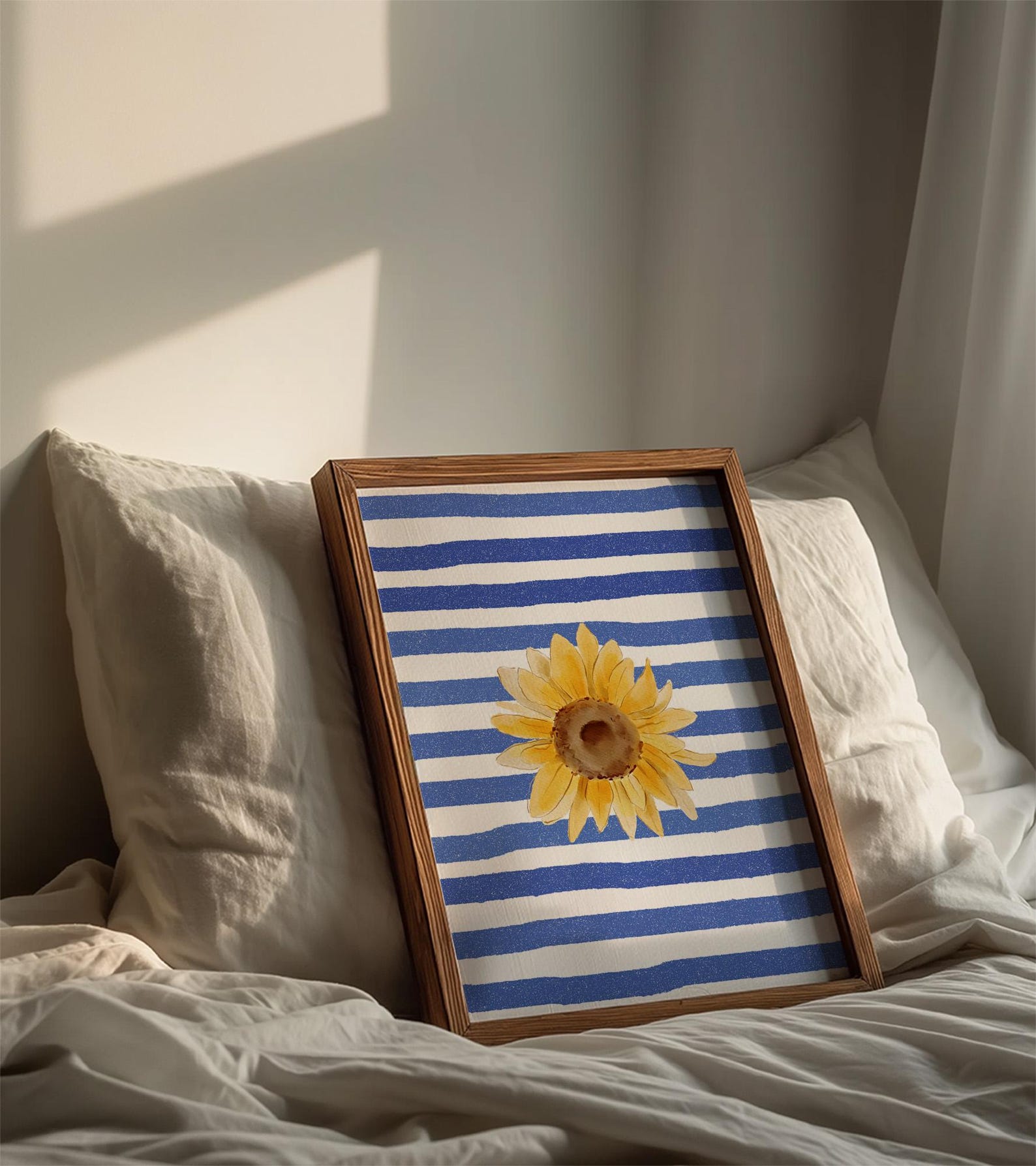 Cottagecore Sunflower Wall Art | Watercolor Printable | Downloadable ...
