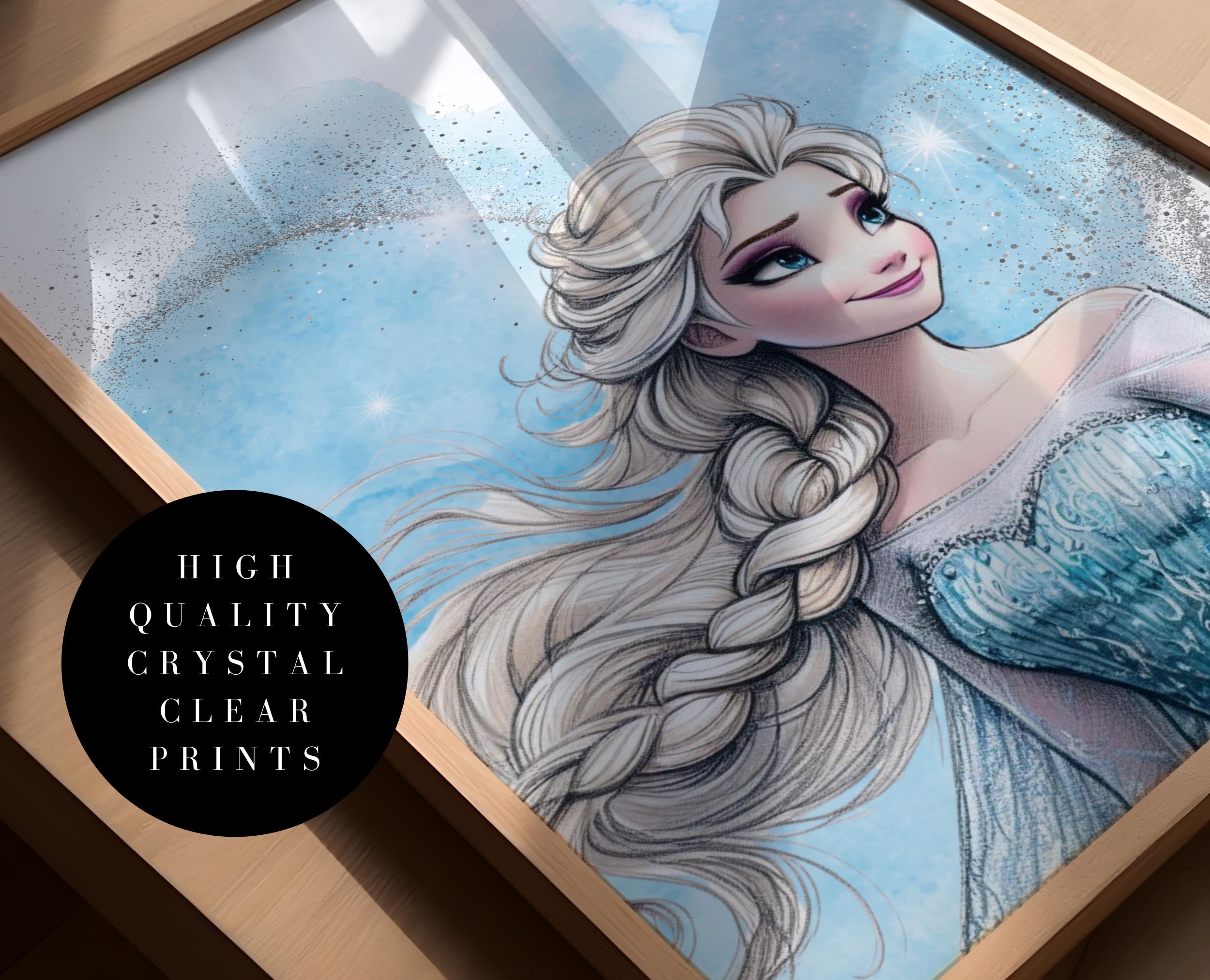 Princess Wall Art | Snow Queen Digital Print | Princess Decor | High ...
