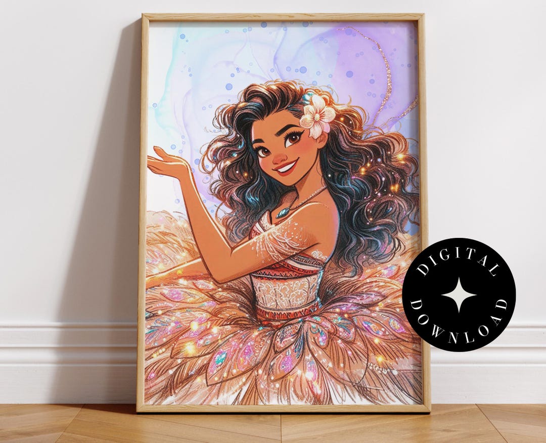Princess Wall Art | Watercolor Princess Poster | Princess Print ...