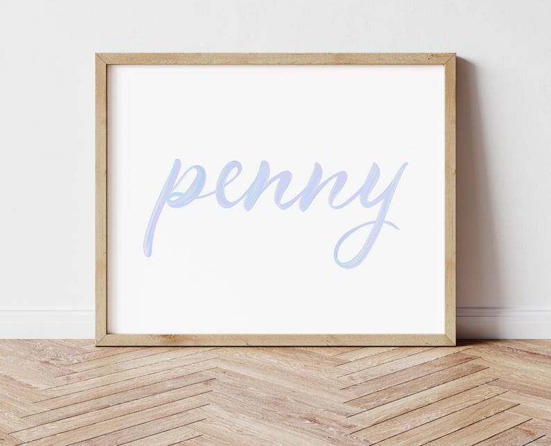 Custom Hand-drawn Name Print | Digital Download - Etsy