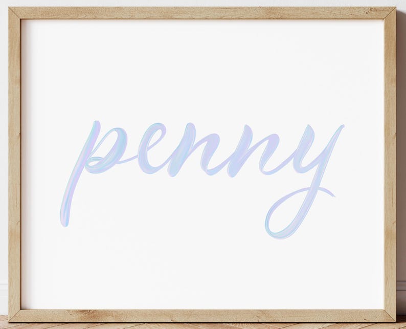 Custom Hand-drawn Name Print | Digital Download - Etsy