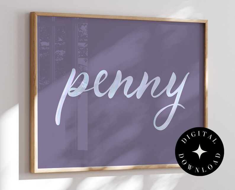 Custom Hand-drawn Name Print | Digital Download - Etsy