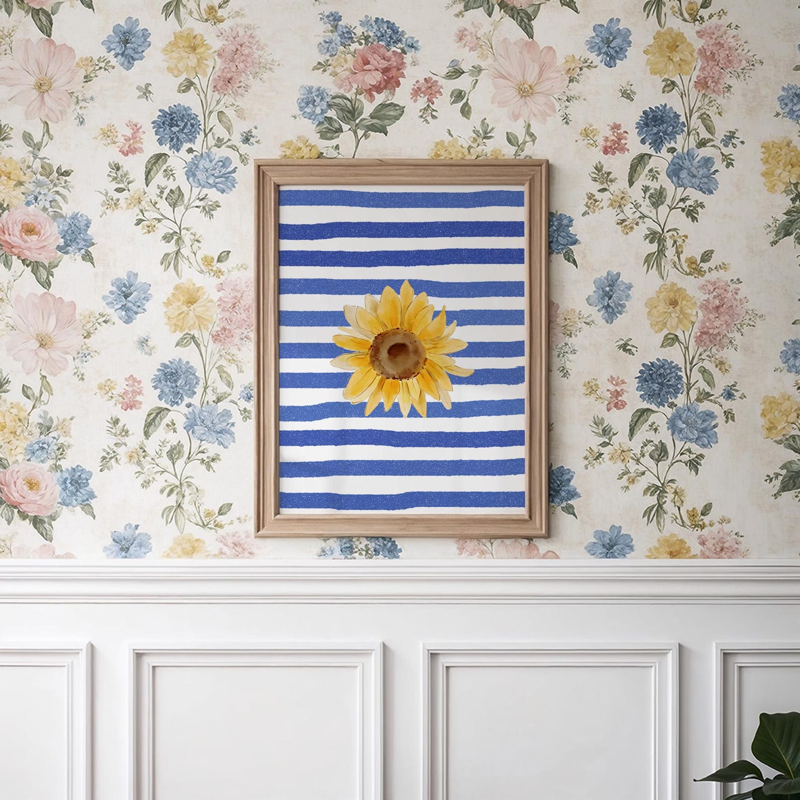 Cottagecore Sunflower Wall Art | Watercolor Printable | Downloadable ...