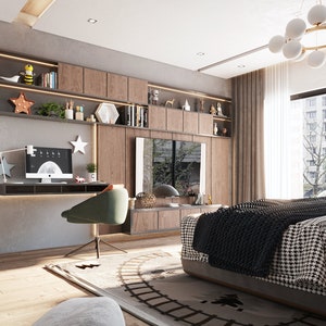 Bedroom Interior Design, Complete Room Design, Full Service, Virtual ...