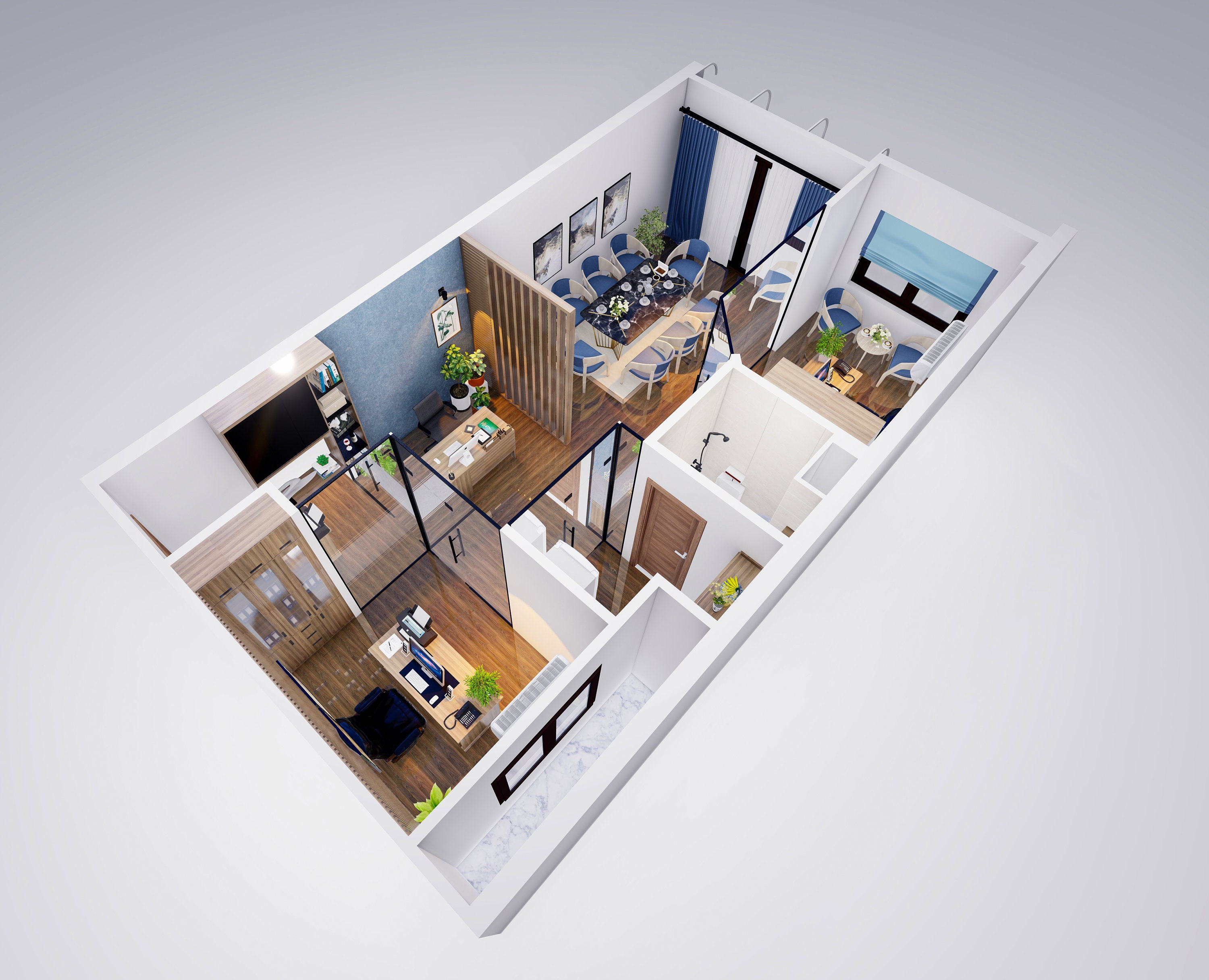 Realistic High Quality 3d Floor Plan, Convert Your 2D Plan Into a 3D ...