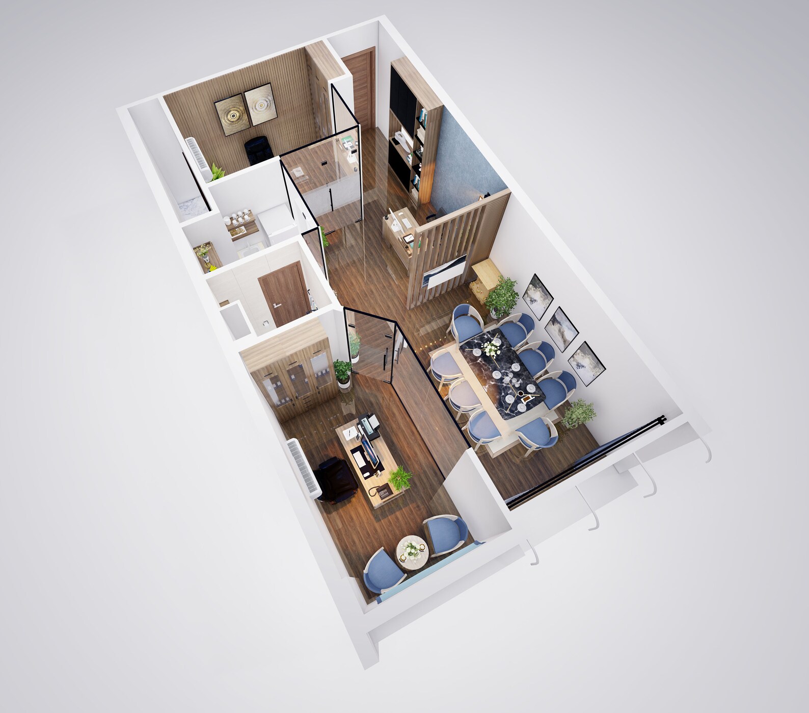 Realistic High Quality 3d Floor Plan, Convert Your 2D Plan Into a 3D ...