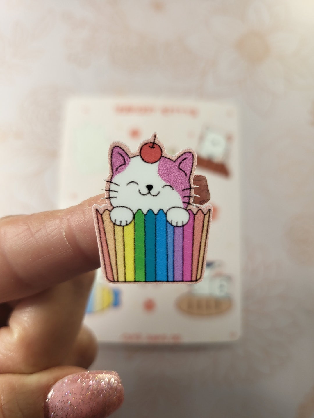 Hungry Kitty, Funny Cats Sticker, Cute Cats Sticker Sheet, Sticker ...